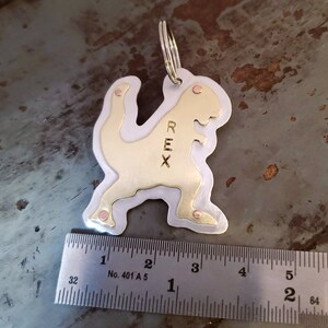 T-rex Pet Tag - Etsy