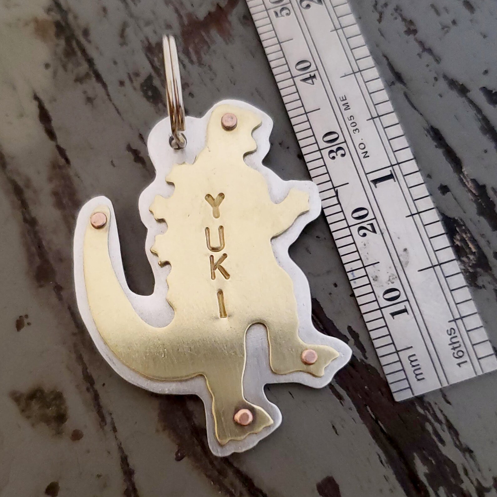 Godzilla Pet Tag Choose Metal - Etsy