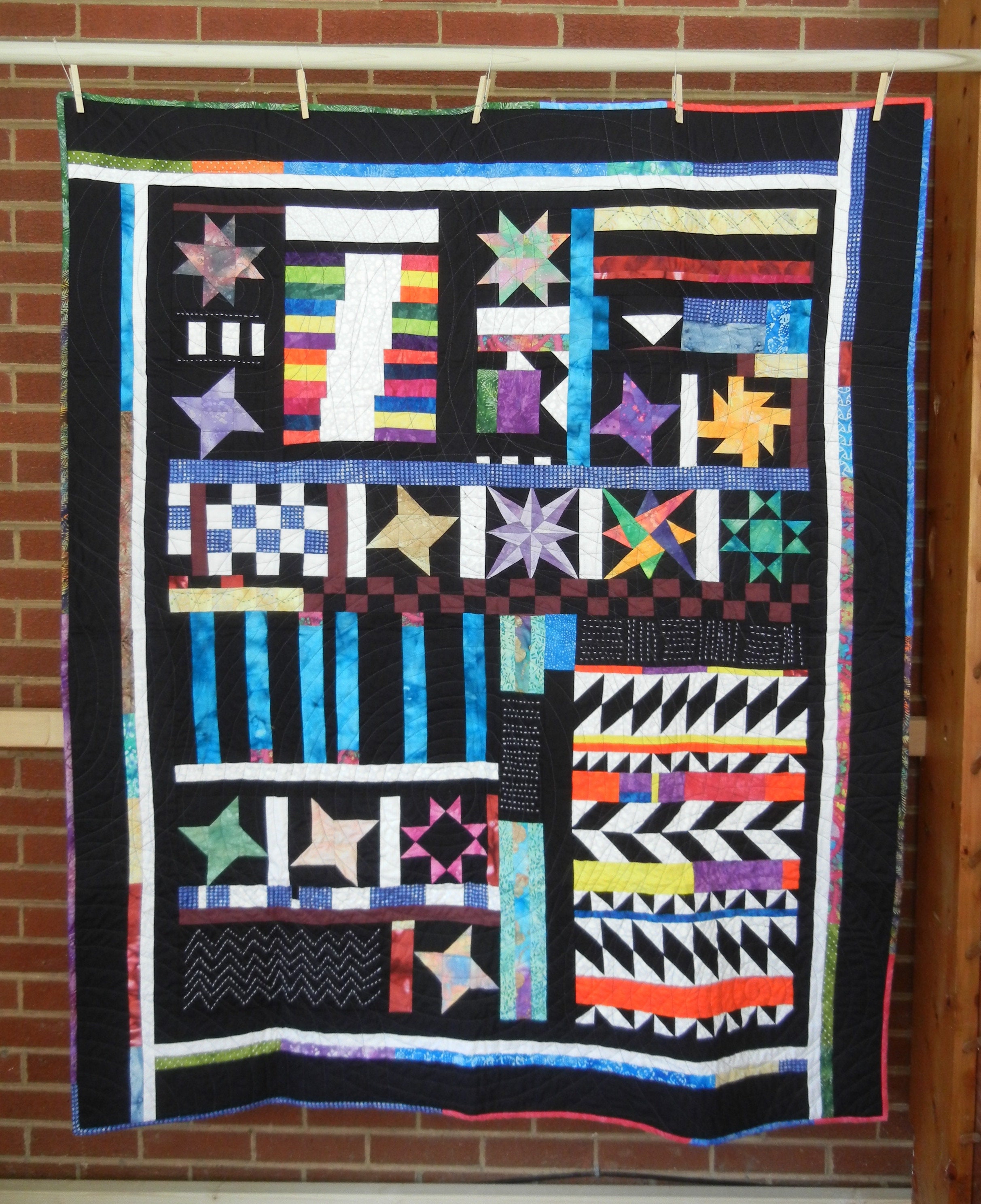 Playing With Stars Quilt 54 X 63 | Etsy