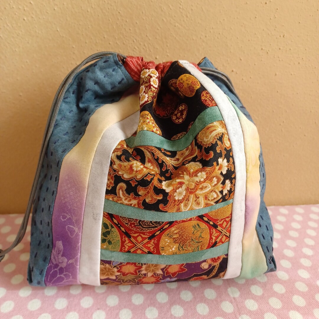 Japanese Drawstrings Bag Kimono - Etsy