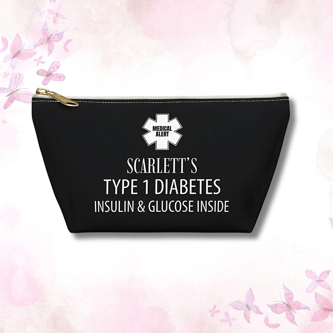 Diabetic Alert Pouch, Insulin & Glucose Pouch, Personalized Medical ...