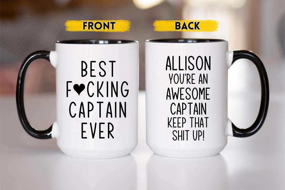 Personalized Captain Mug, Funny Boating Gift, Sailor Coffee Cup - Etsy