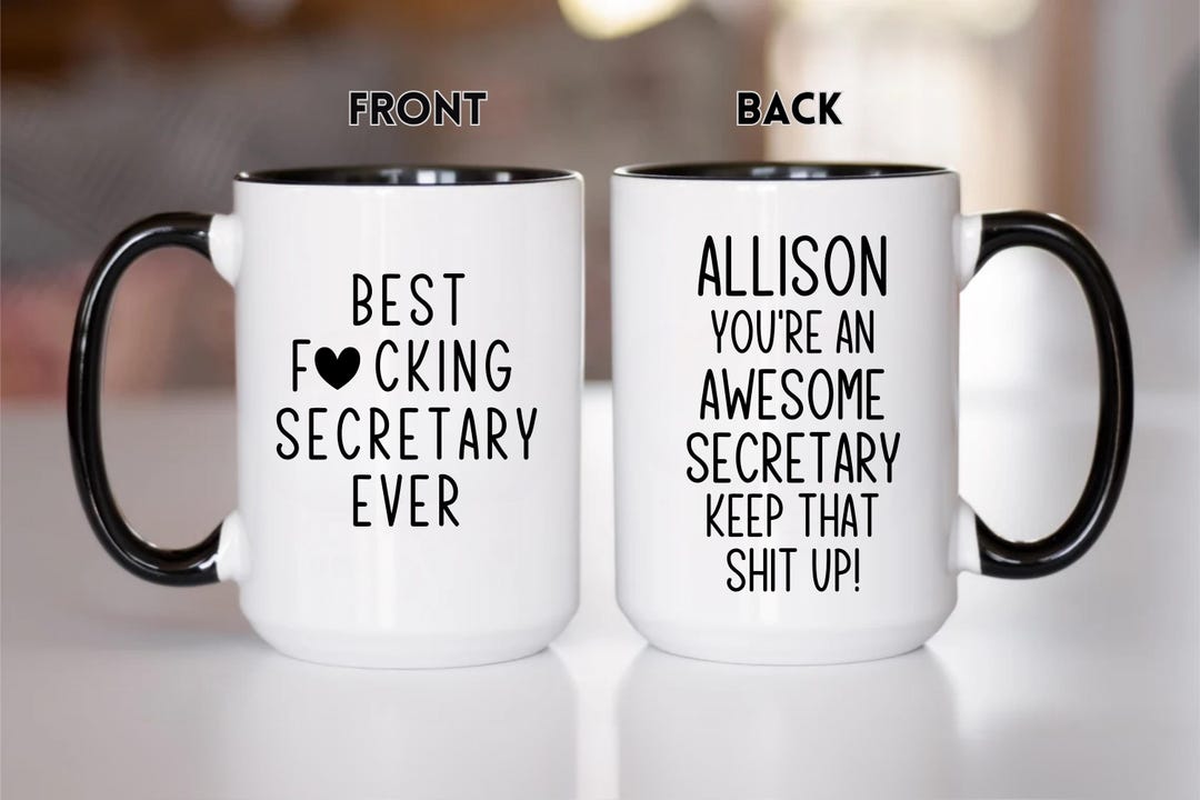 Personalized Secretary Mug, Custom Office Gift, 11oz 15oz - Etsy