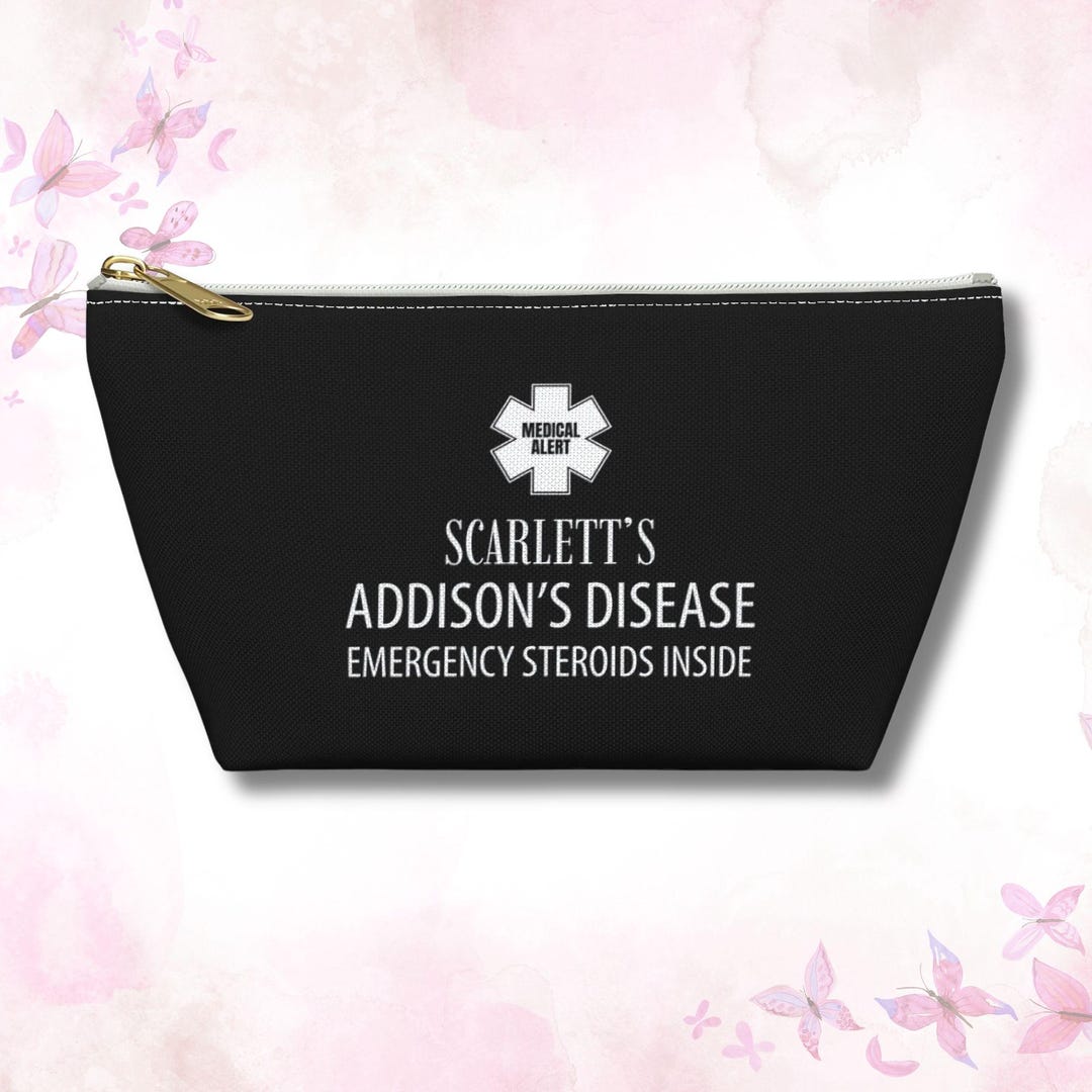 Addisons Disease Medical Pouch, Steroid Dependent Emergency Bag ...