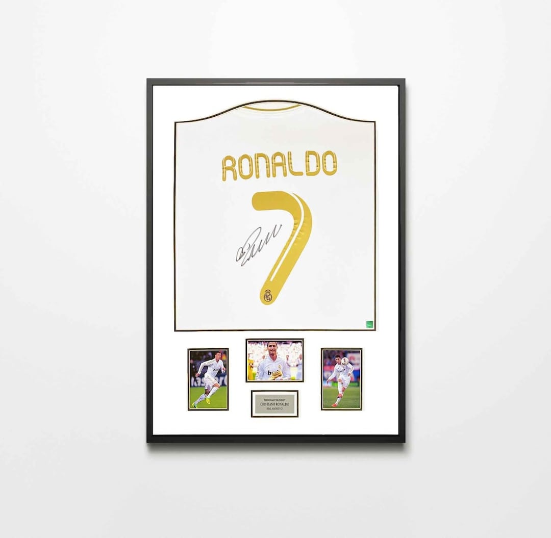 Authentically Signed Cristiano Ronaldo Autograph Real Madrid Framed ...