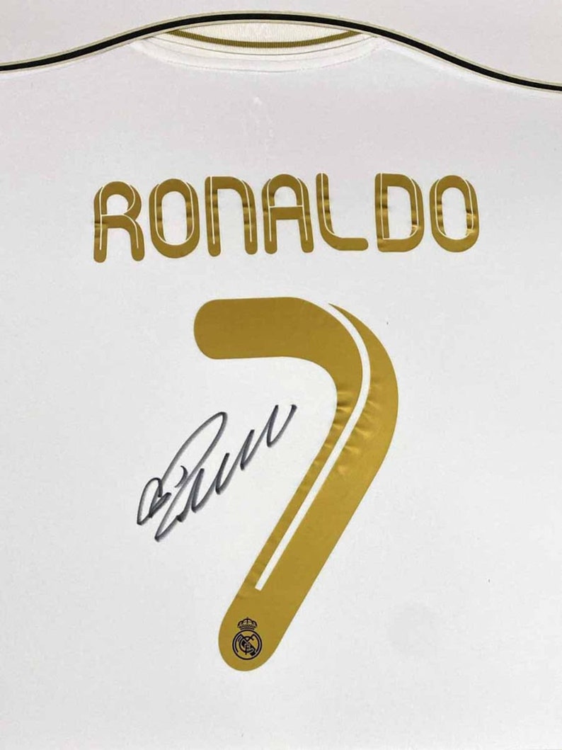 Authentically Signed Cristiano Ronaldo Autograph Real Madrid Framed ...