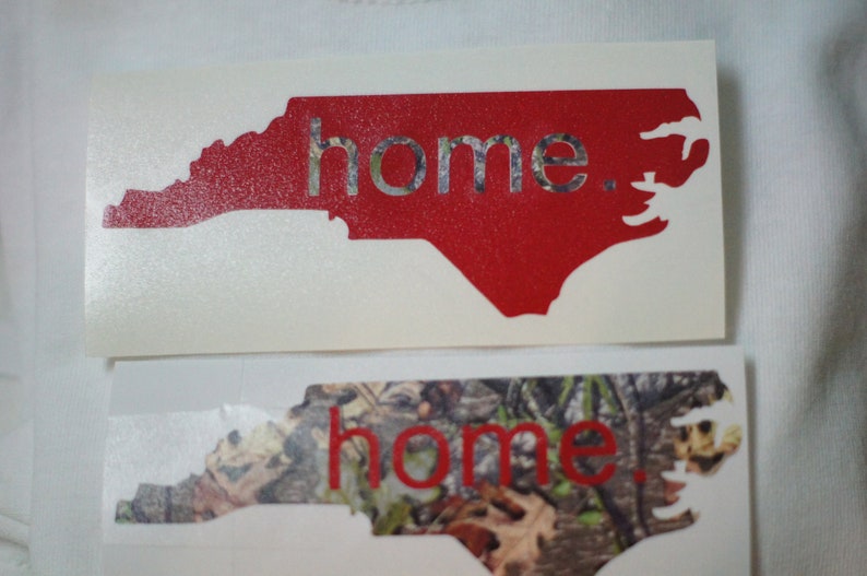 Custom CAMO or Solid STATE Vinyl Decal With HOME You Choose - Etsy