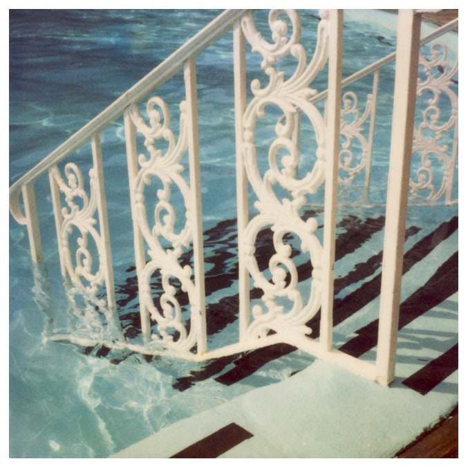 Polaroid Print, Swimming Pool, Pool Photograph, Summer Art, Swim Art ...