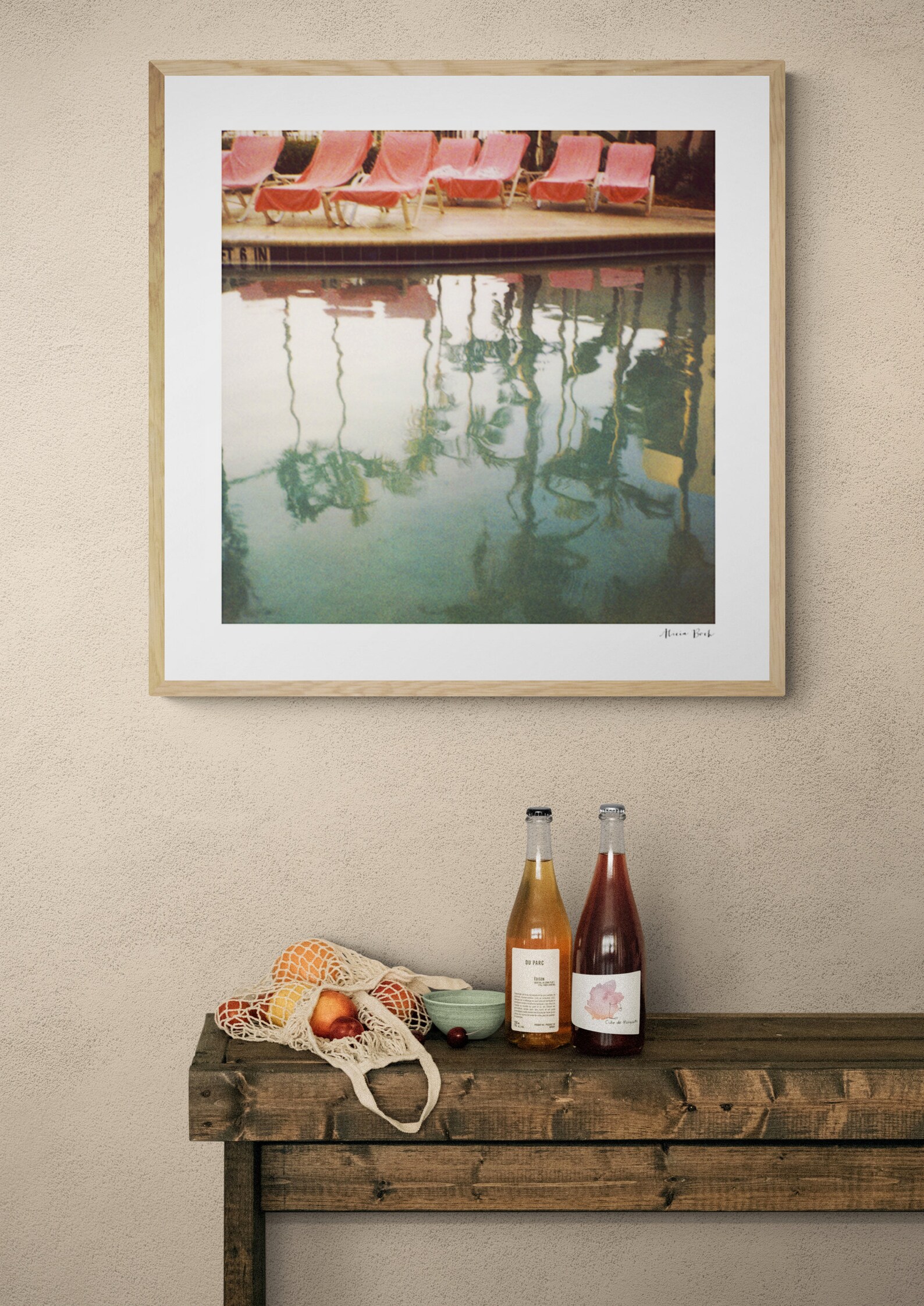 Polaroid Photograph, Swimming Pool Print, Polaroid Pool Photograph ...