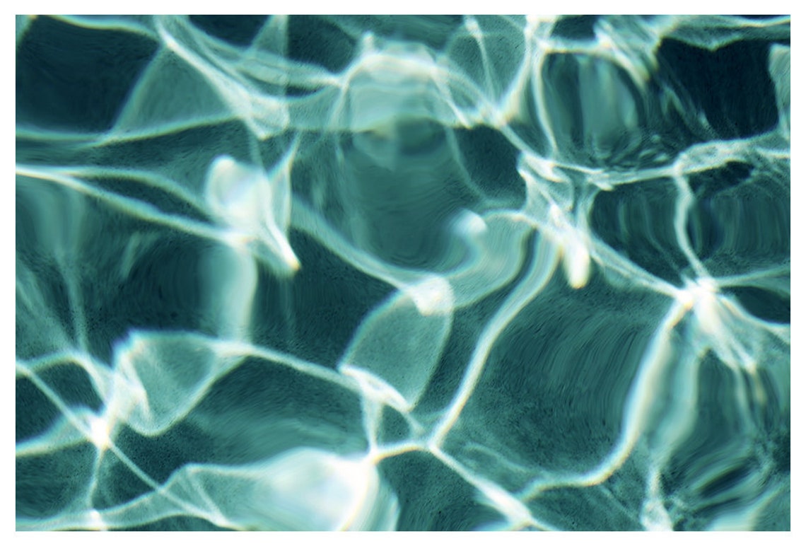 Abstract Swimming Pool Print, Pool Art, Pool Abstract #2 , Landscape ...