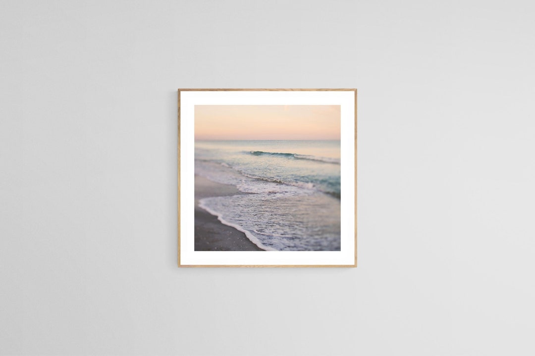 Beach Photograph, Rising Sun, Wave Print, Beach Art, Coastal Art ...