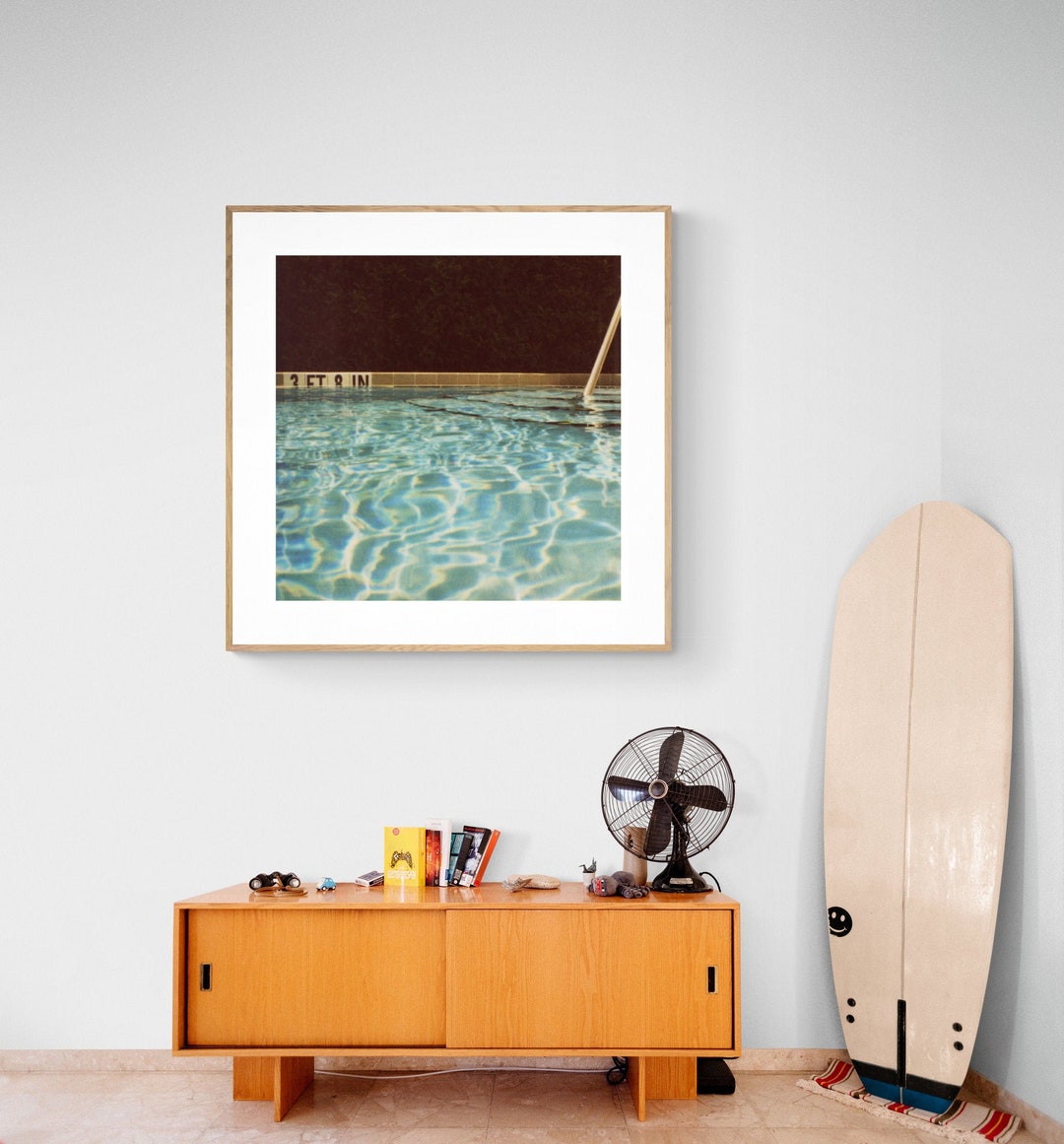 Polaroid Print, Swimming Pool Print, Pool Photograph, Summer Art ...