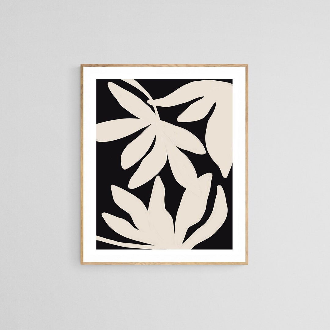 Minimal Floral Print, Lotus Art Print, Botanical Art, Flower Print ...