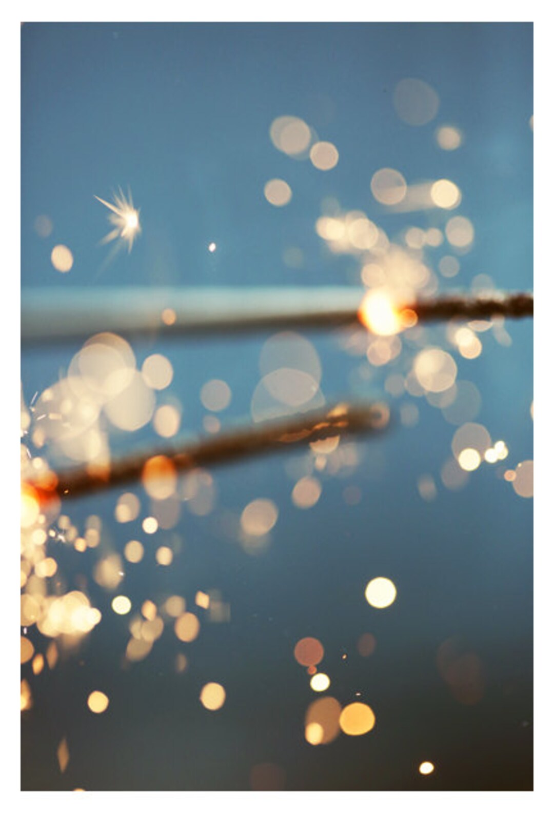 Spark Summer Photograph Sparkler Print Fine Art Photograph - Etsy