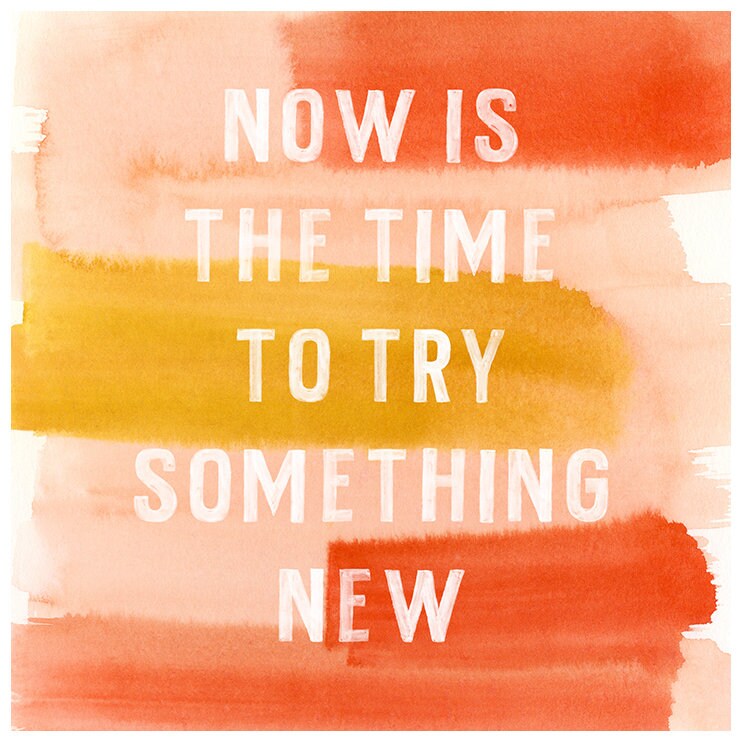 Now is the Time Typography Print Watercolor Print - Etsy