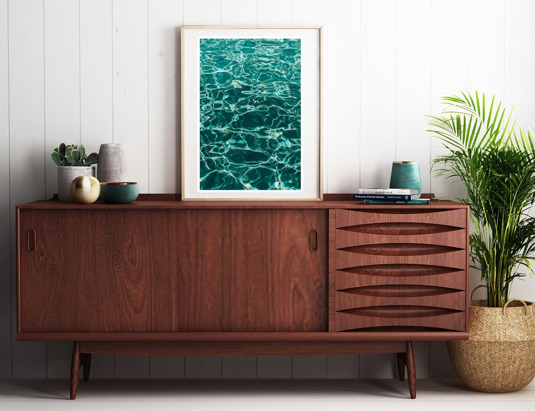 Abstract Swimming Pool Print, Pool Art, Natatorium 6, Landscape ...