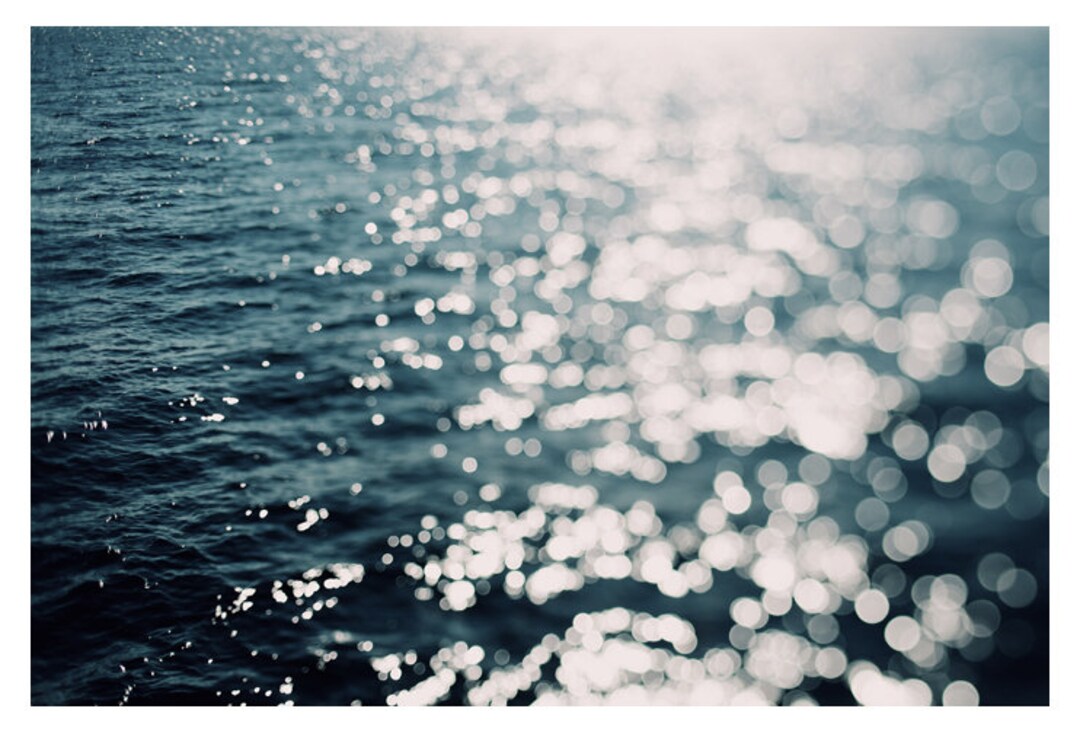 Ocean Art Print, Abstract Print, Beach Print, Nautical Decor, Lake ...