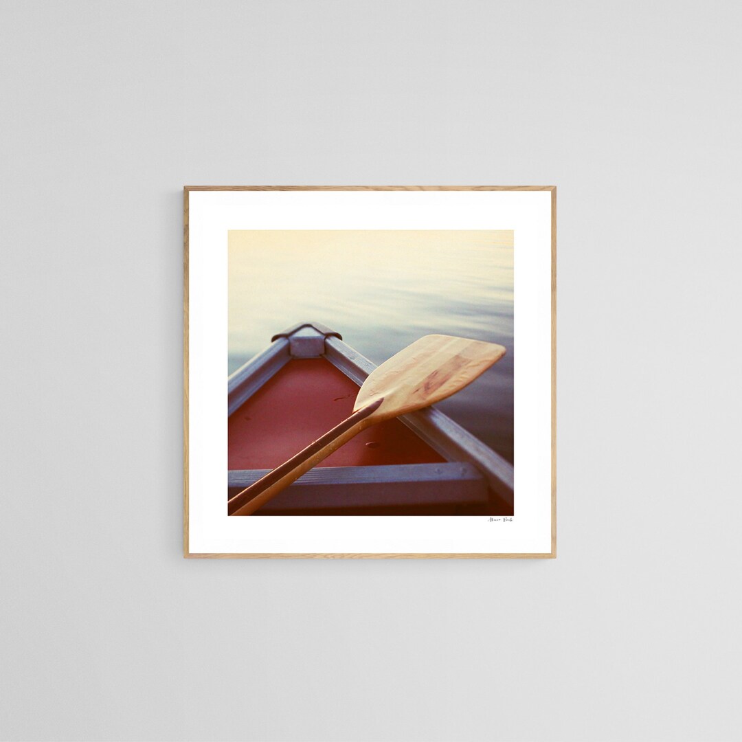 Large Canoe Print, Boat Photograph, Coastal Art, Michigan Print, at ...