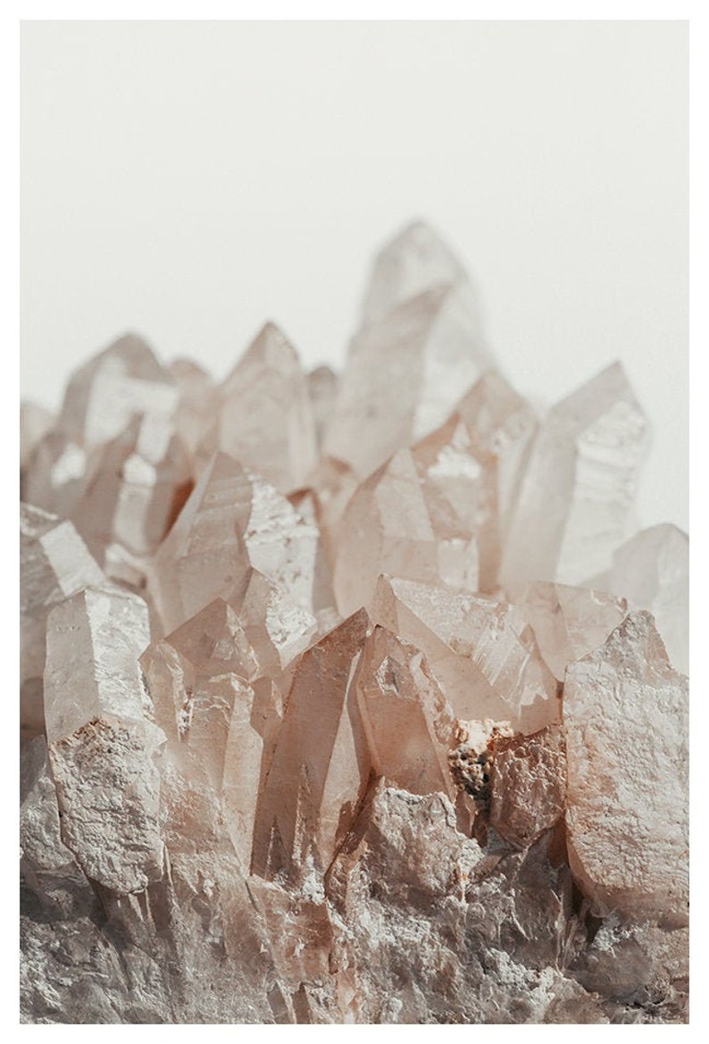 Crystal Print, Nature Study Photograph, Neutral Wall Decor, Oversized ...