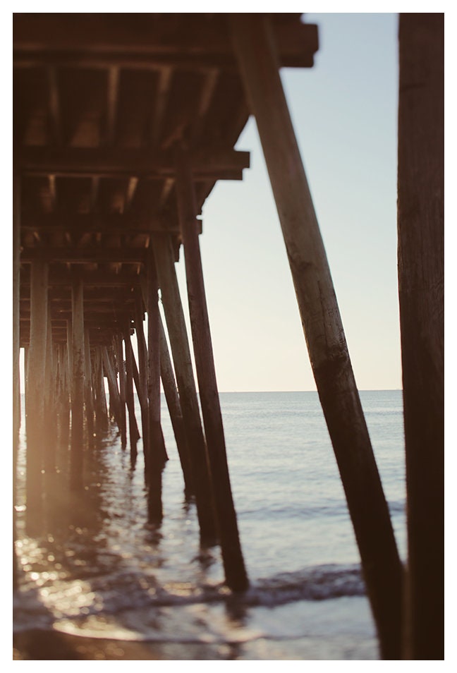 Beach Print Ocean Pier Photography Coastal Home Decor - Etsy