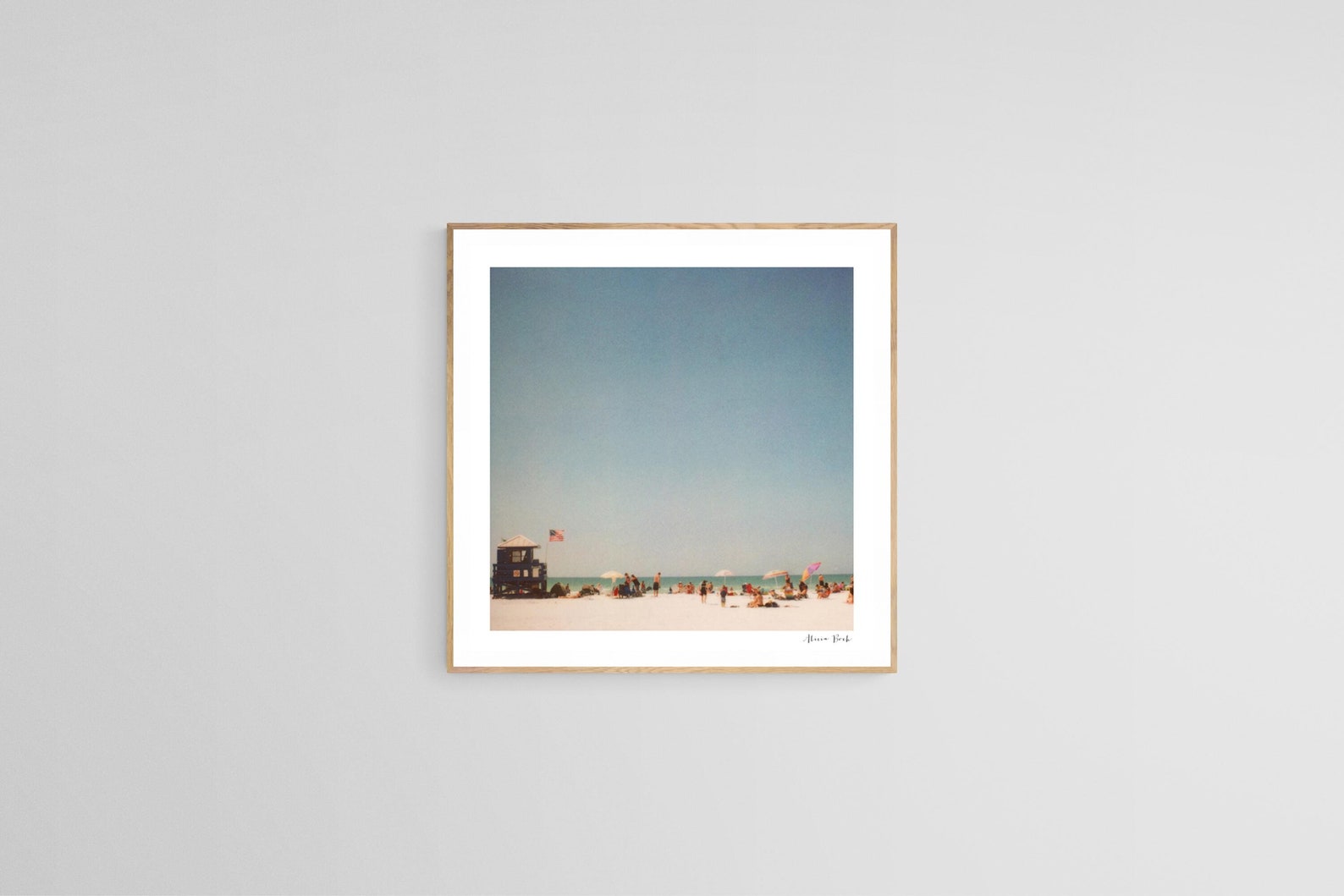 Polaroid Print, 2900 Miles 5, Beach Print, Florida Art, Travel ...