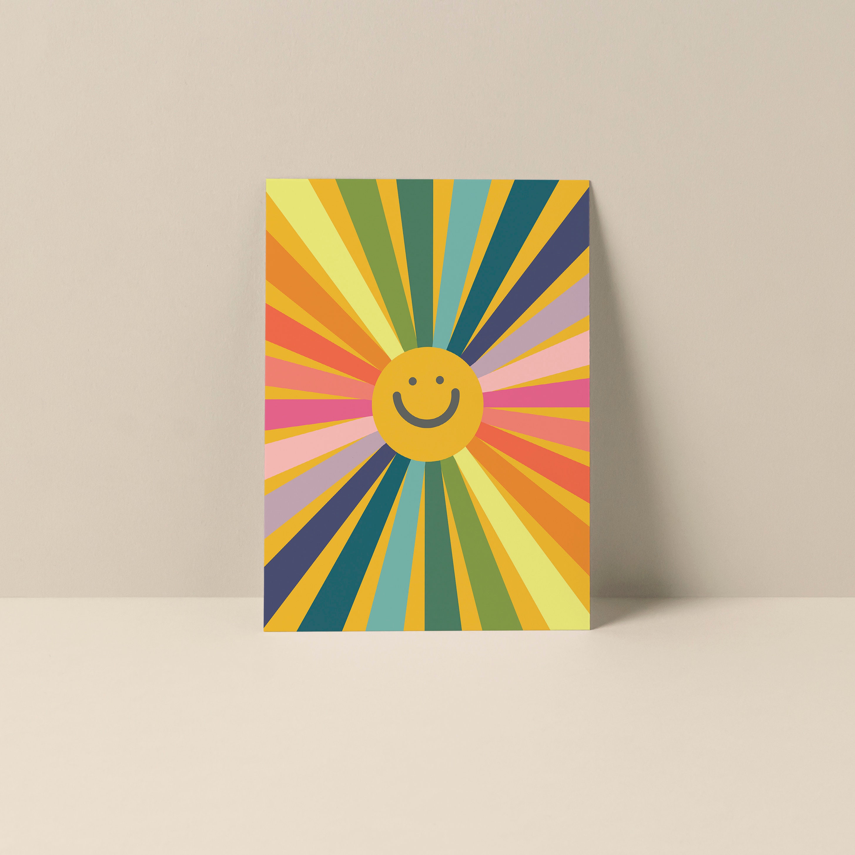 Smiley Face Note Card, Smile Blank Note Card, Sunshine Note Card ...