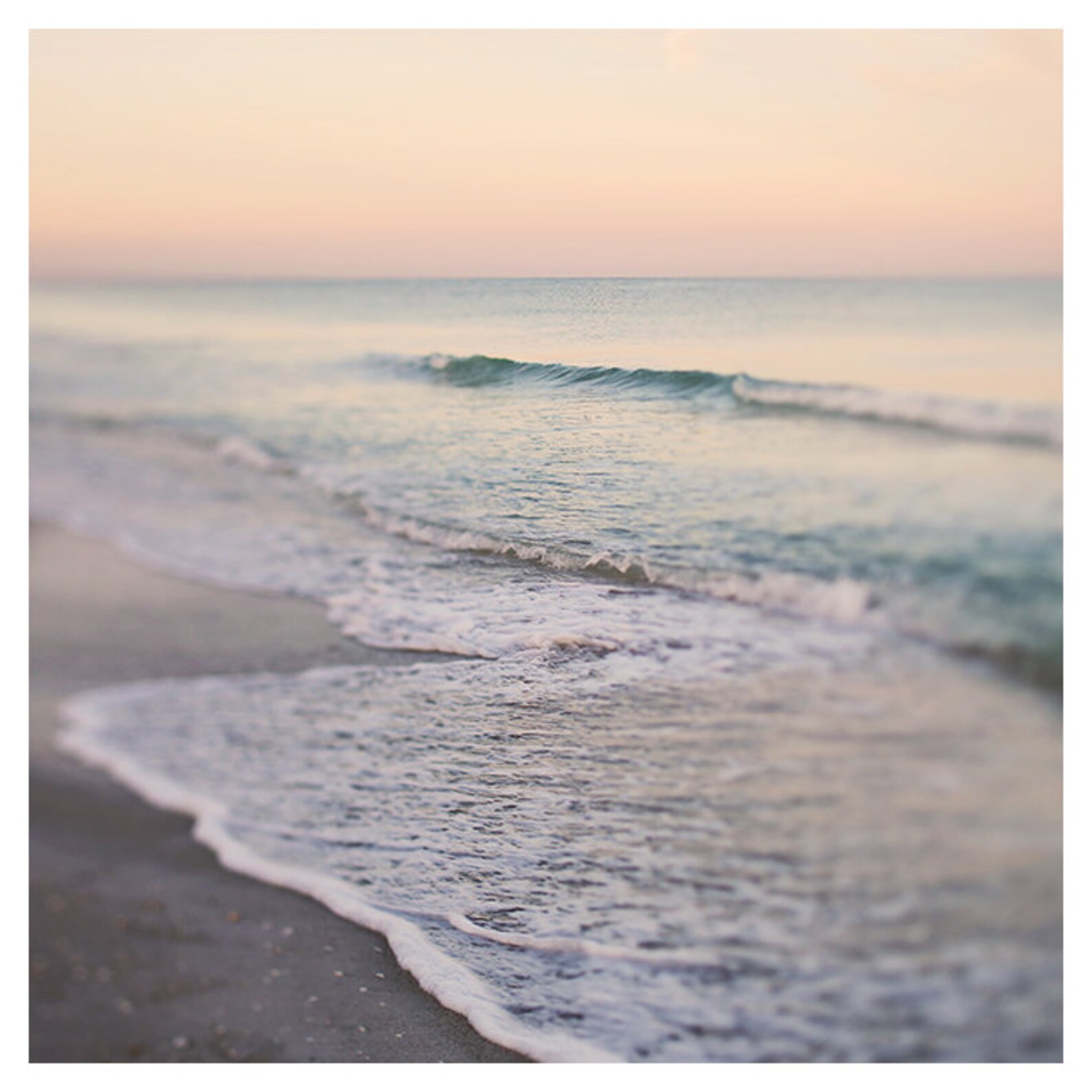 Beach Photograph Rising Sun Wave Print Beach Art Coastal - Etsy