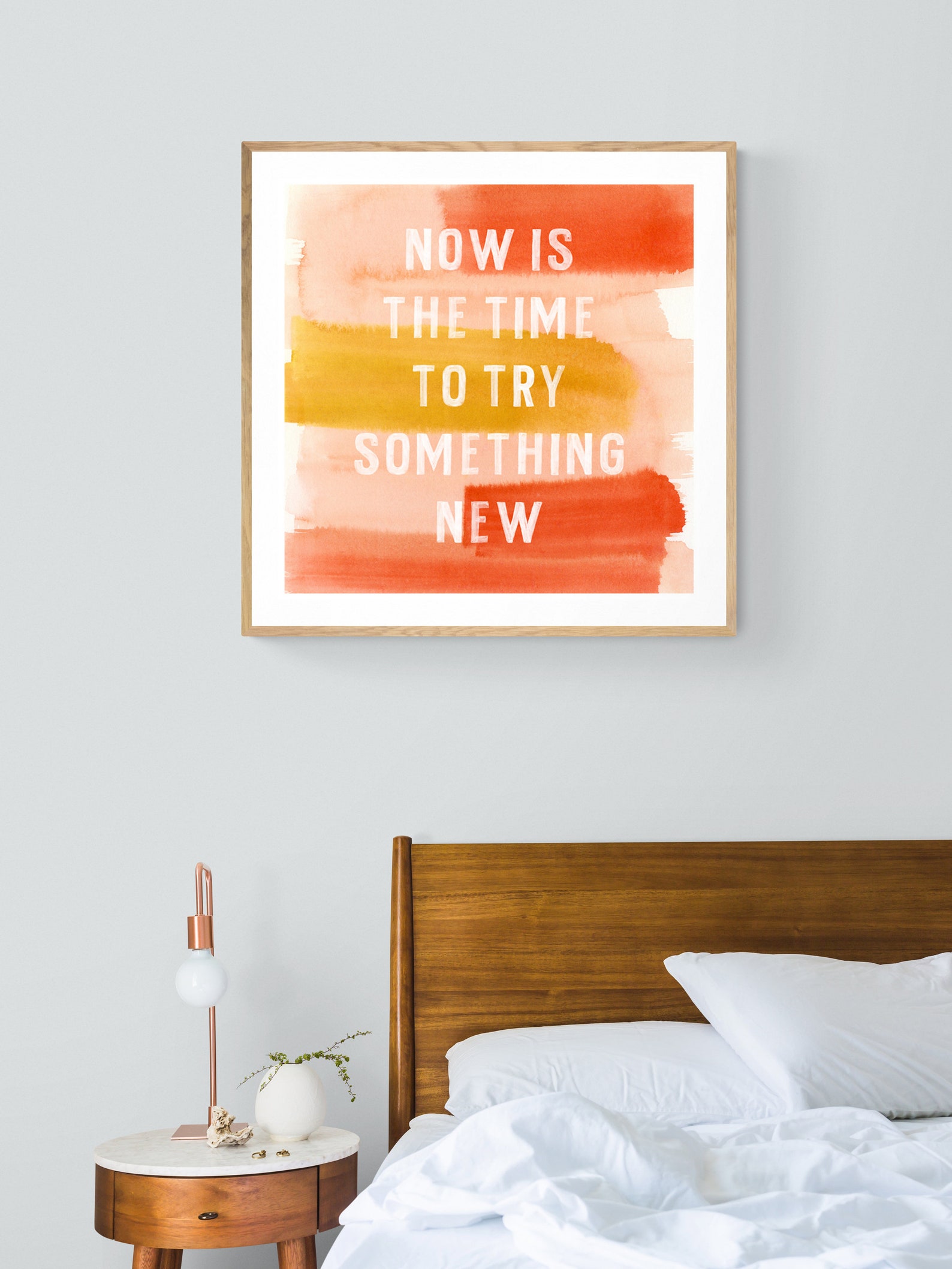 Now is the Time Typography Print Watercolor Print - Etsy