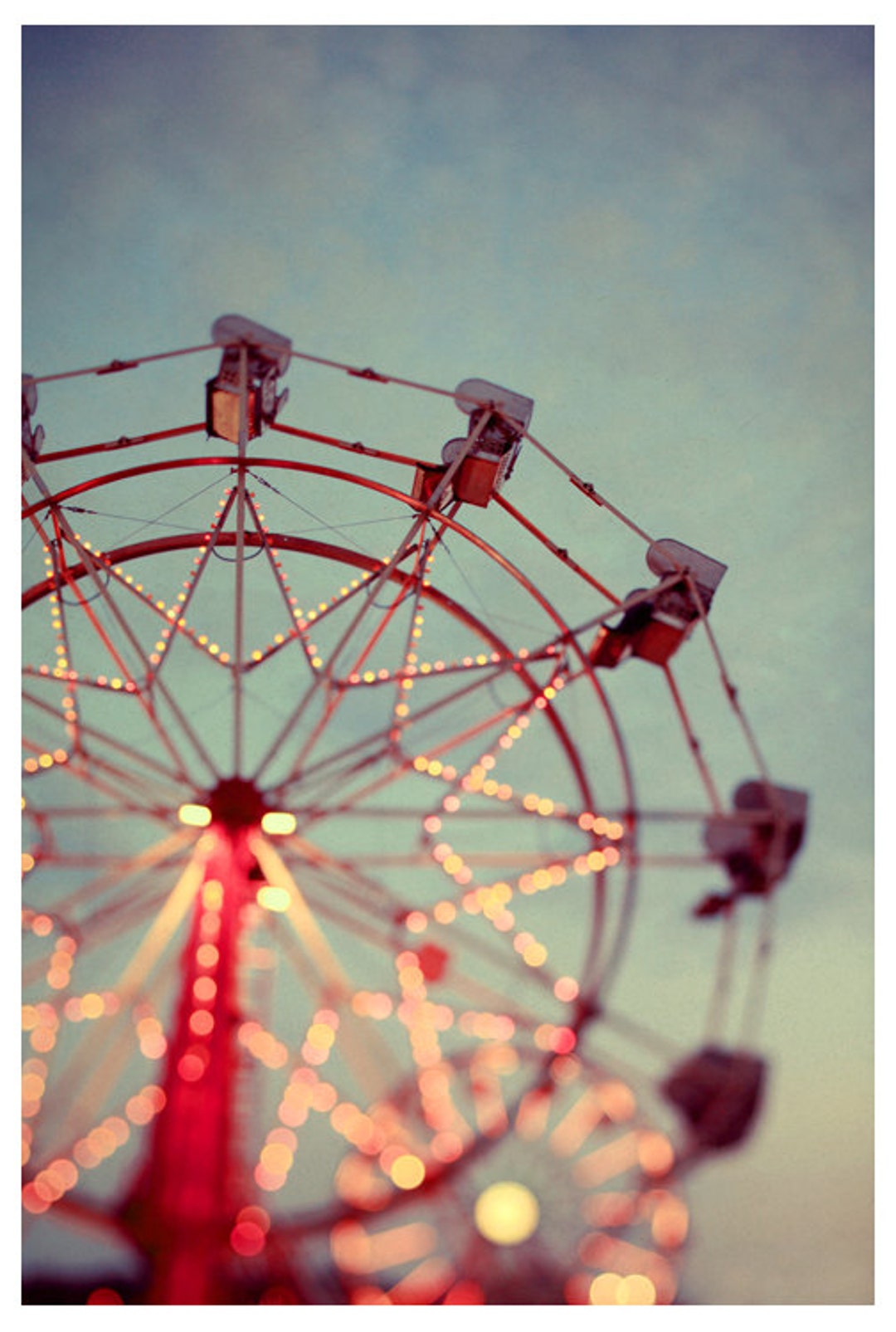 Ferris Wheel Photograph Carnival Art Print Fair Wall Art - Etsy