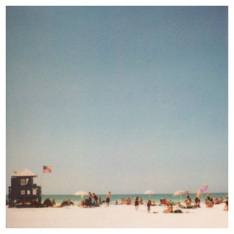 Polaroid Print, 2900 Miles 5, Beach Print, Florida Art, Travel ...