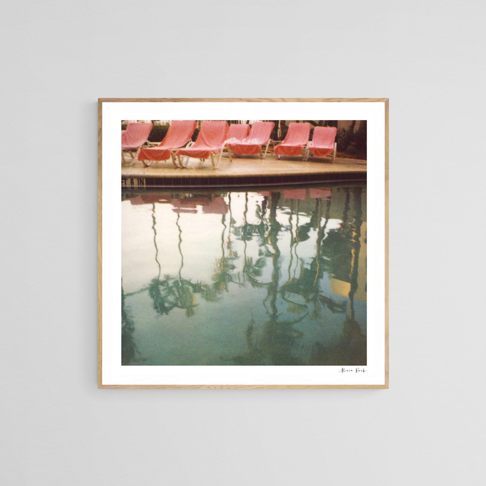 Polaroid Photograph, Swimming Pool Print, Polaroid Pool Photograph ...