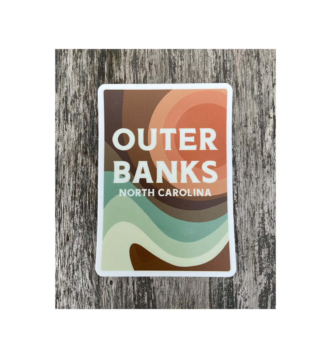 Outer Banks Sticker, Outer Banks Decal, OBX Sticker, Waterbottle ...