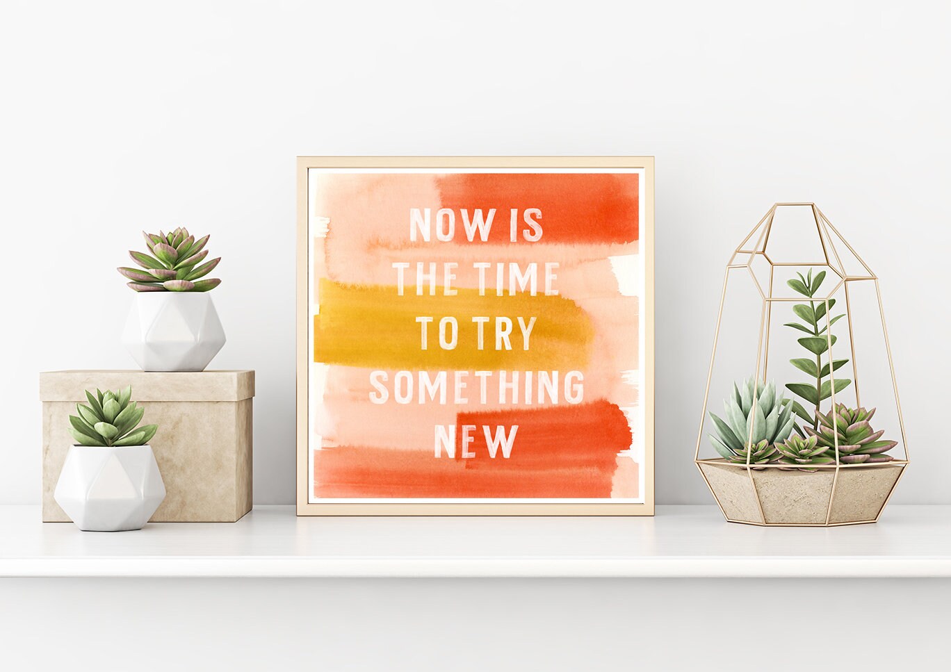 Now is the Time Typography Print Watercolor Print - Etsy