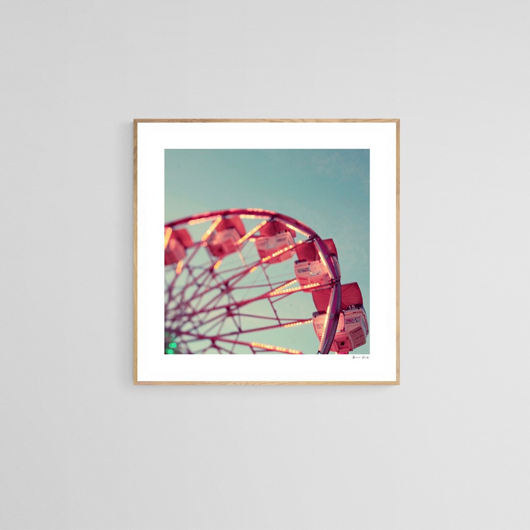 Fair Photograph, Ferris Wheel Photograph, Fine Art Print, Summer Art ...