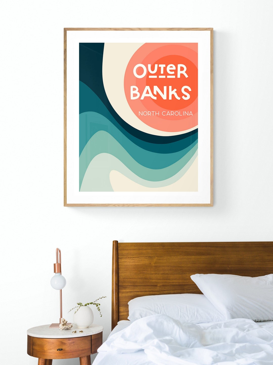 Outer Banks Art Print, OBX Art, North Carolina Print, Abstract ...