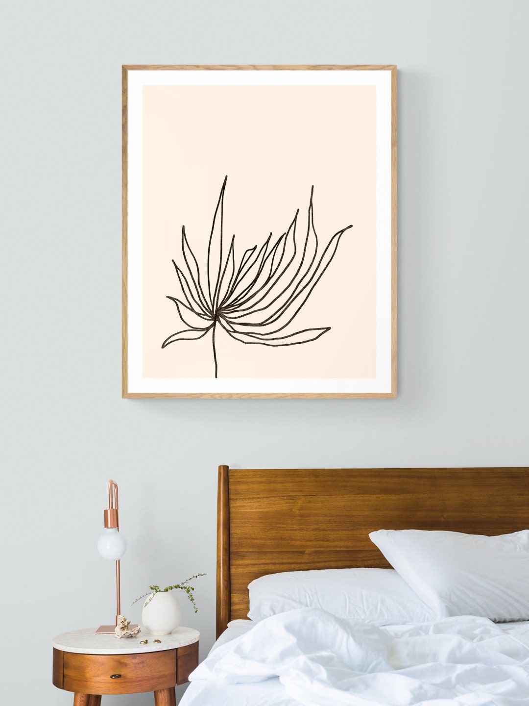 Minimal Floral Print, Modern Art, Botanical Art, Flower Print ...
