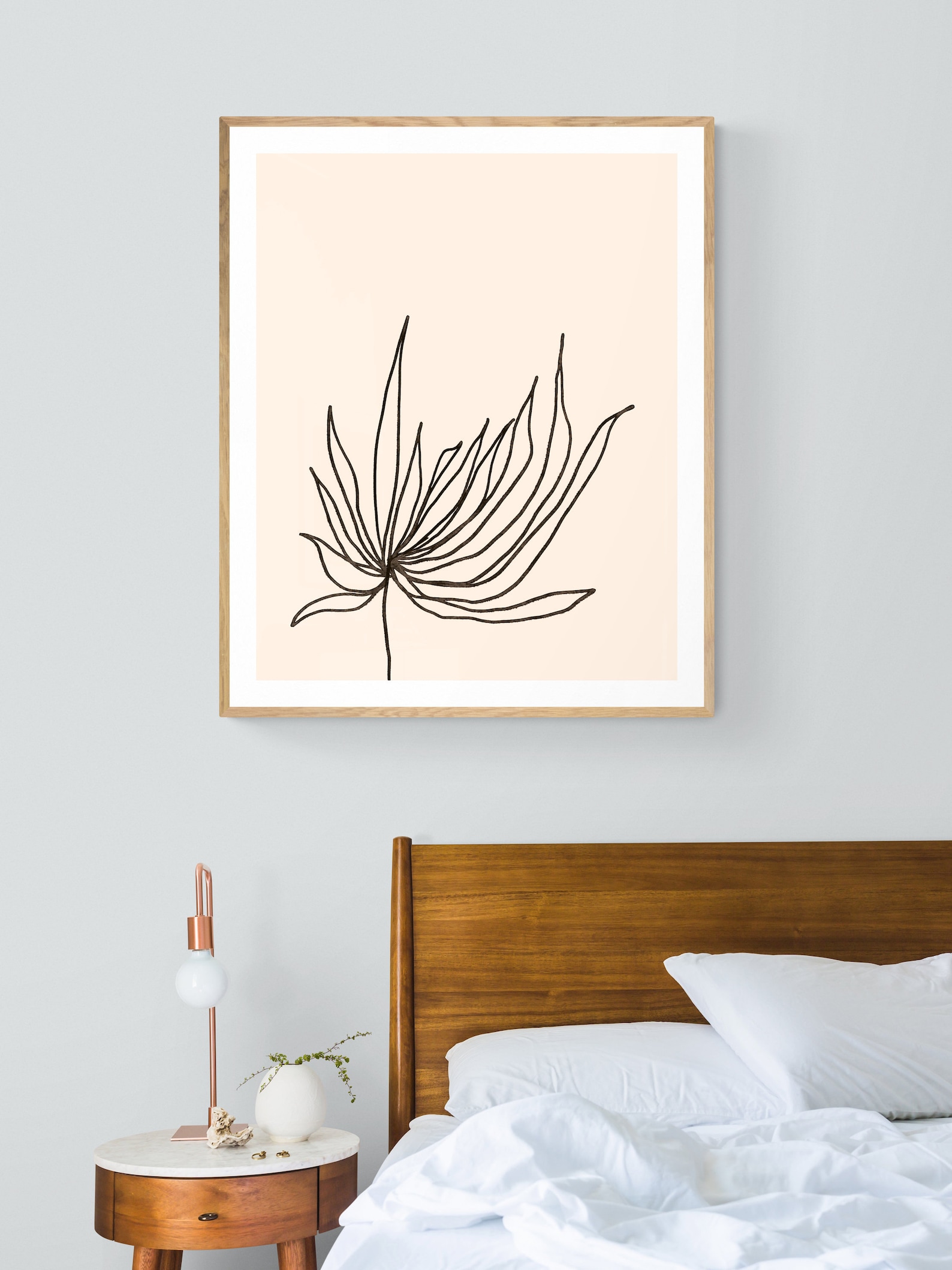 Minimal Floral Print Modern Art Botanical Art Flower Print | Etsy