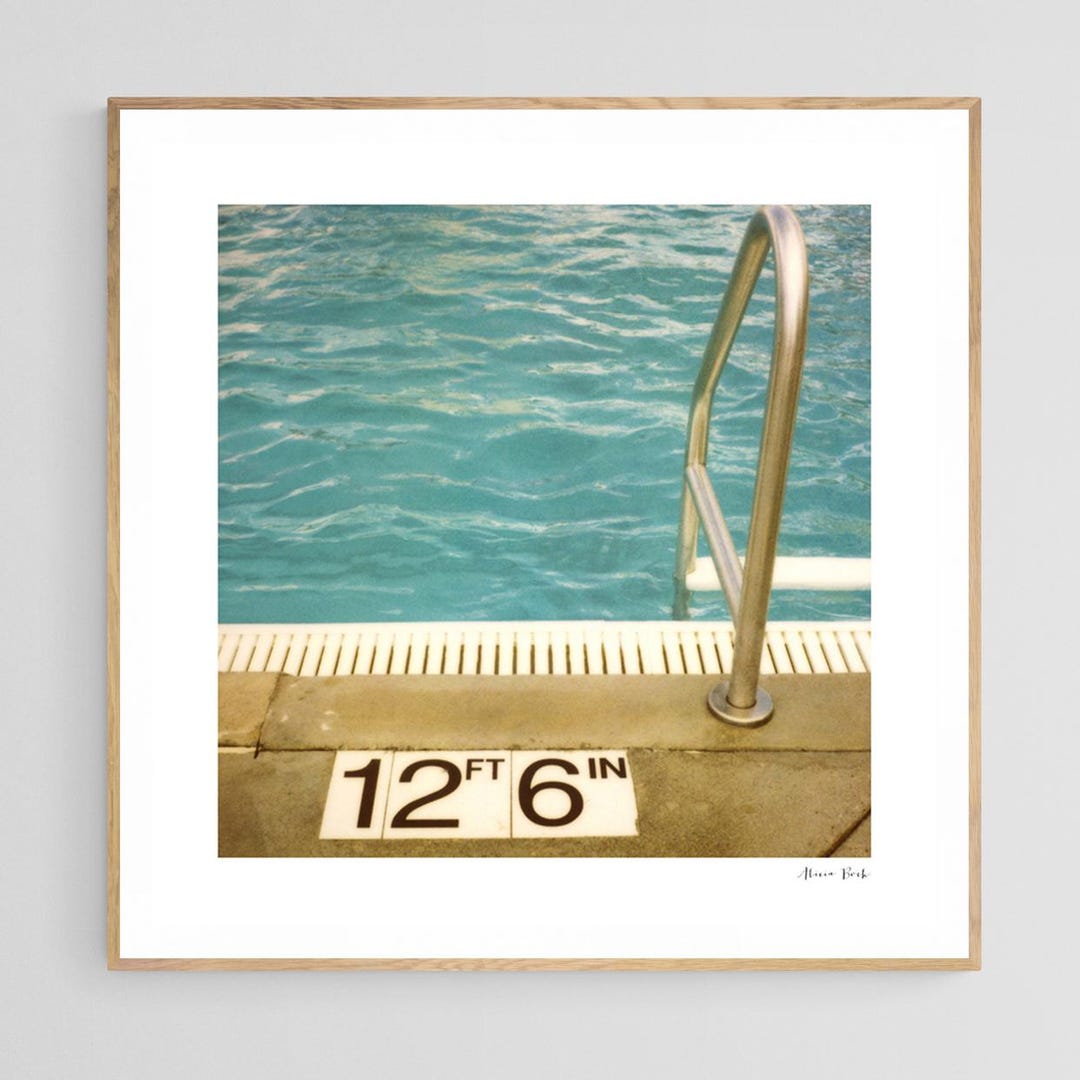 Polaroid Print, Swimming Pool Print, Deep, Polaroid Art, Vintage Print ...
