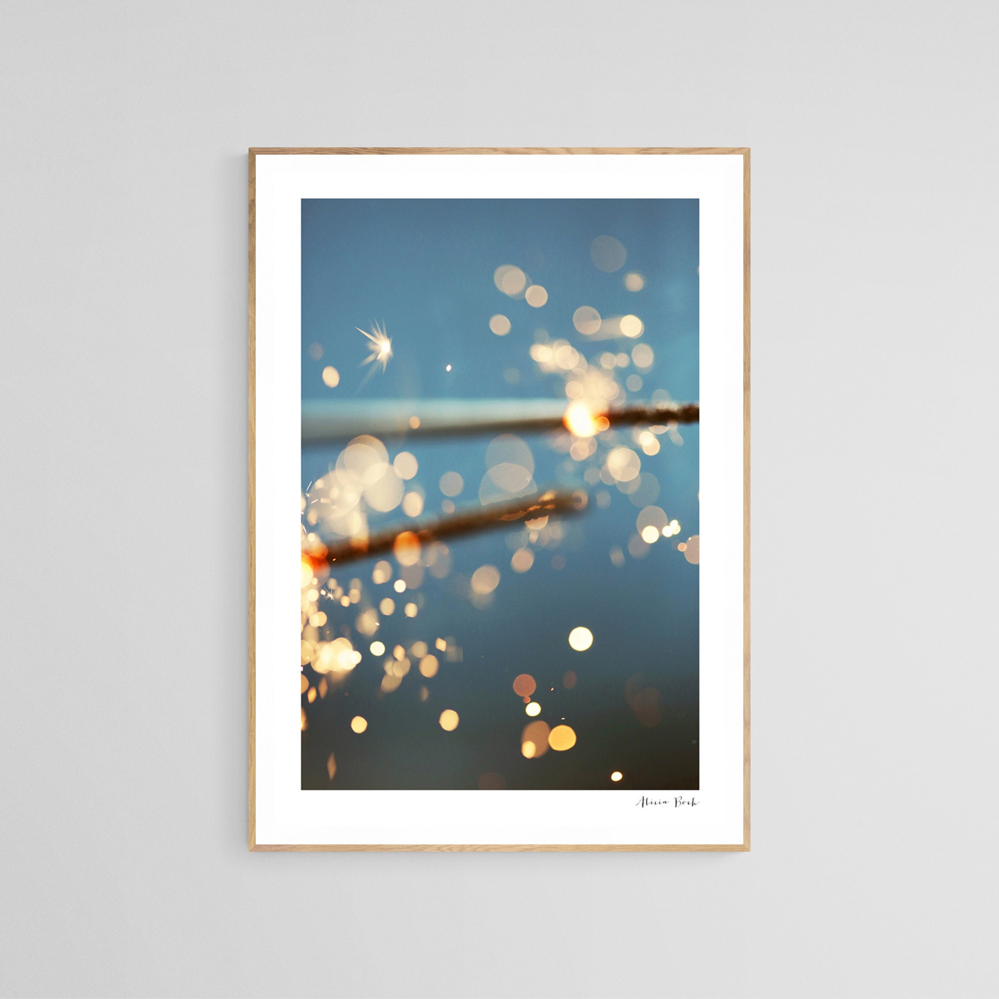 Spark, Summer Photograph, Sparkler Print, Fine Art Photograph, Children ...