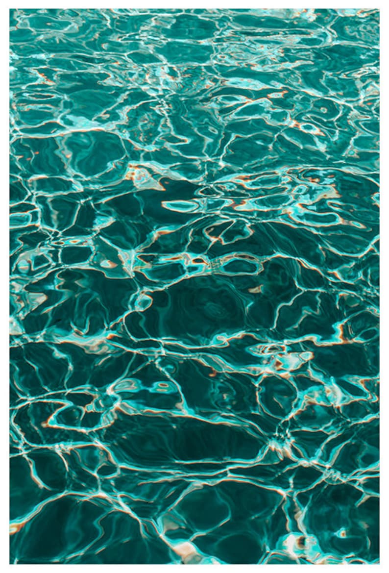 Abstract Swimming Pool Print, Pool Art, Natatorium #6, Landscape ...