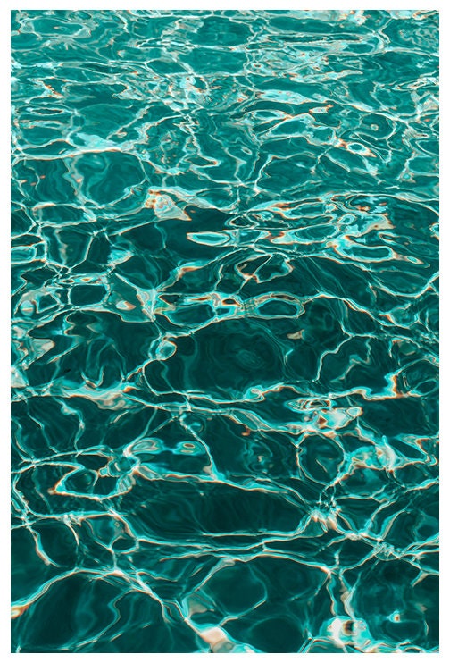 Abstract Swimming Pool Print, Pool Art, Natatorium #6, Landscape ...