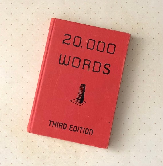 20000 Words Third Edition Spelling Guide Writer's - Etsy