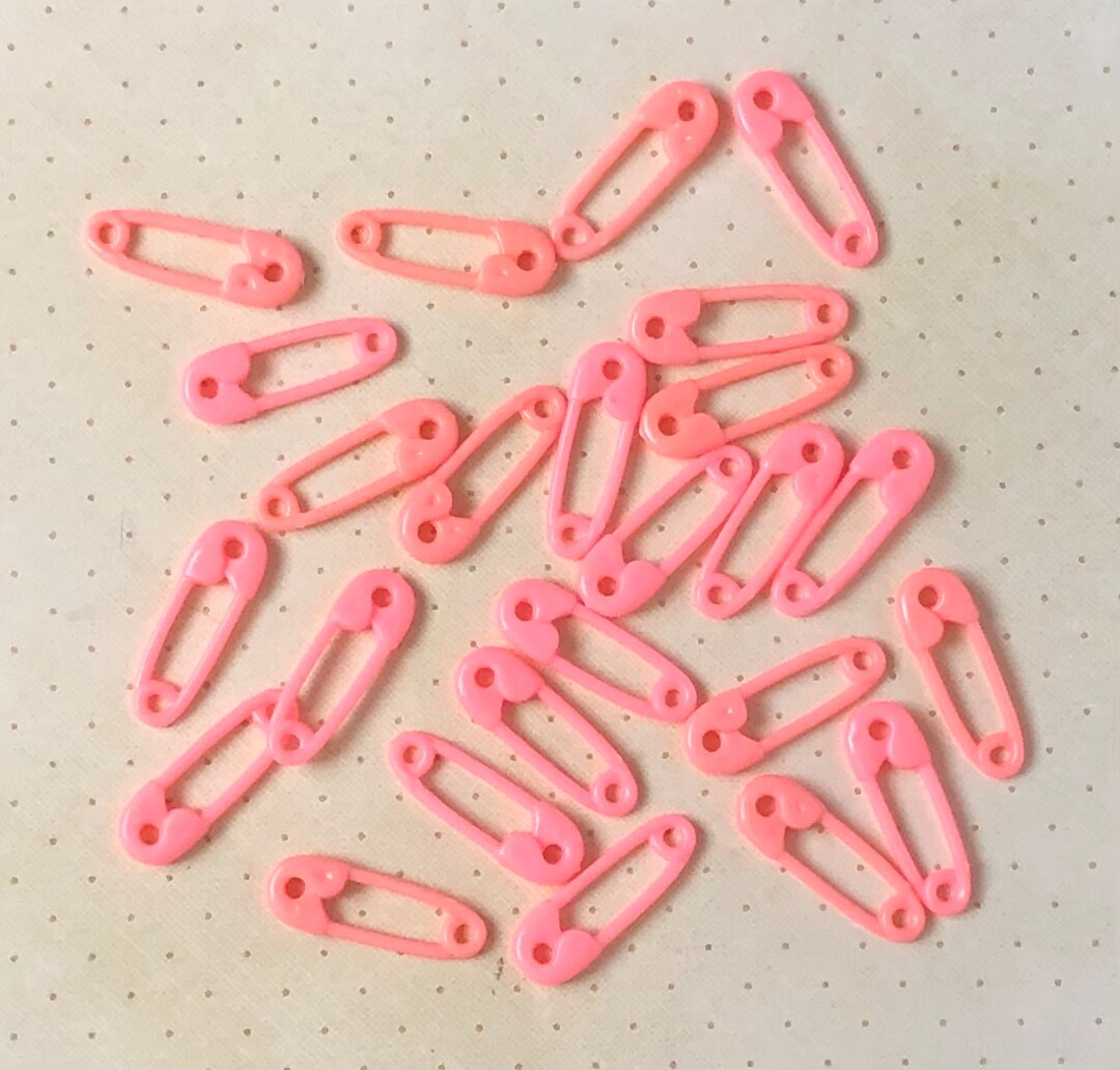 1980s Plastic Diaper Pins, Baby Shower Decor, Cupcake Toppers - Etsy