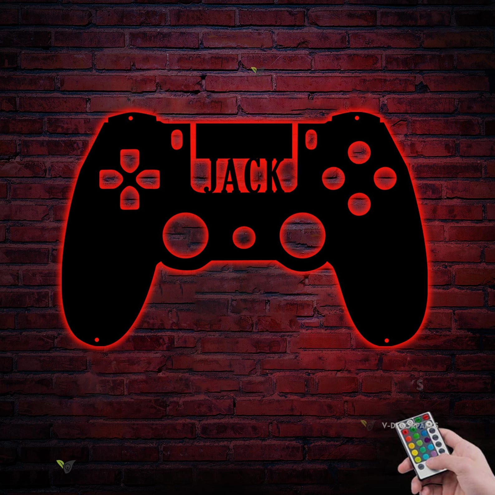 Custom Metal Game Zone Sign Led Light, Gaming Zone Name Sign, Video ...