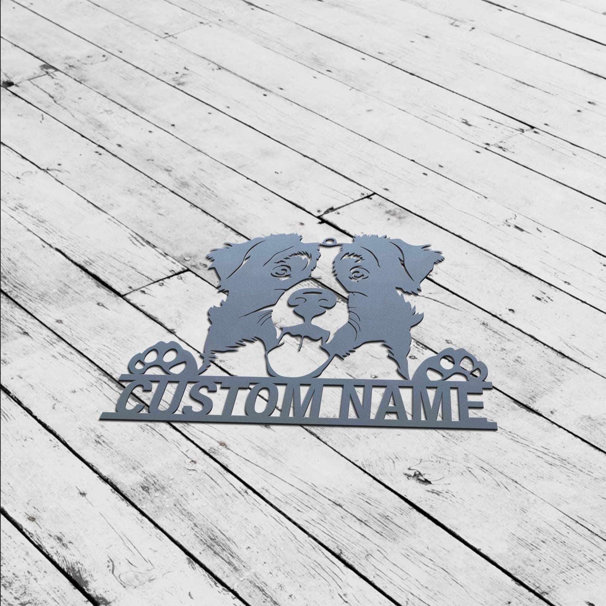 Custom Border Collie Metal Sign,personalized Dog Name Sign,dog House ...