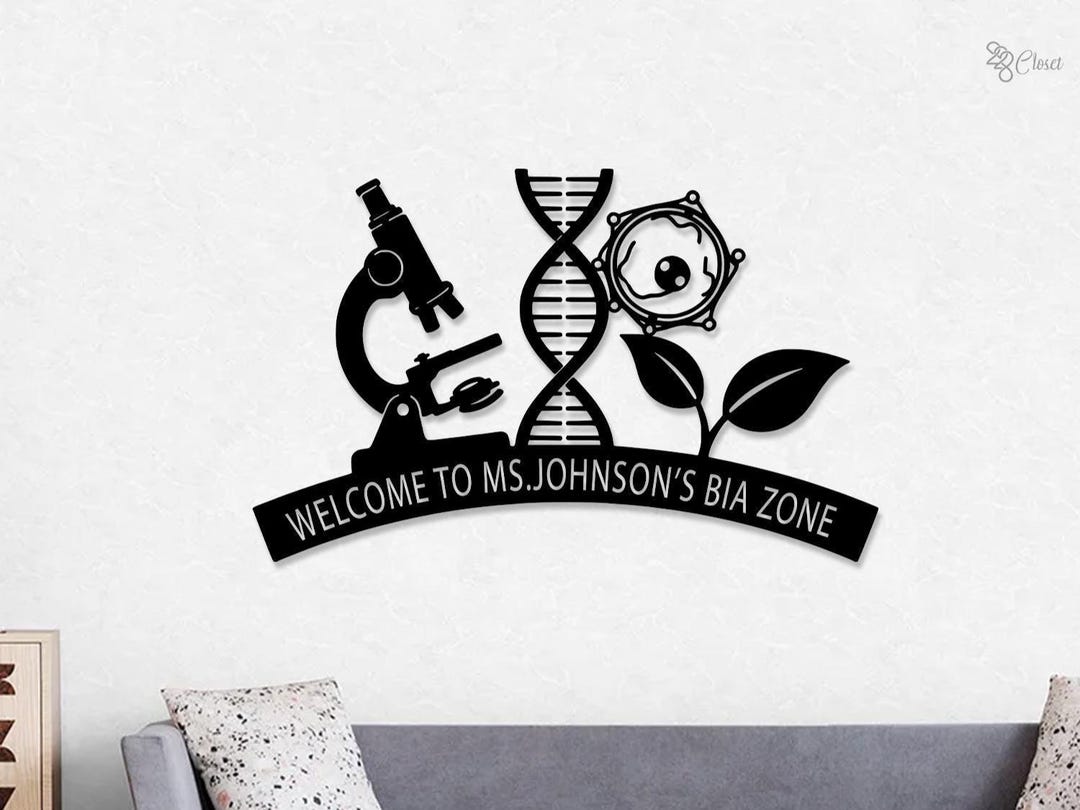 Personalized Scientist Metal Wall Art, Custom Science Lab Sign, Gift ...