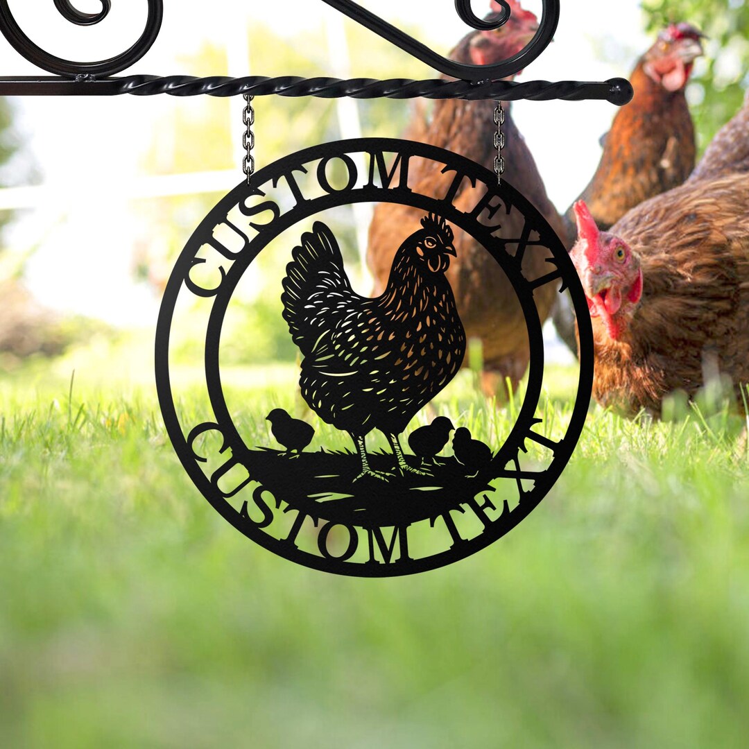 Custom Chicken Coop Sign Farm House Decoration Chicken Farm Sign Farm ...