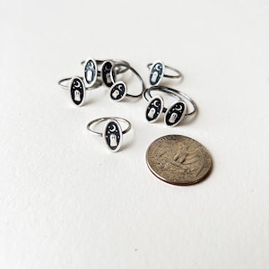 Tiny Ghost Ring in Sterling Silver Perfect for Any Spooky Season ...