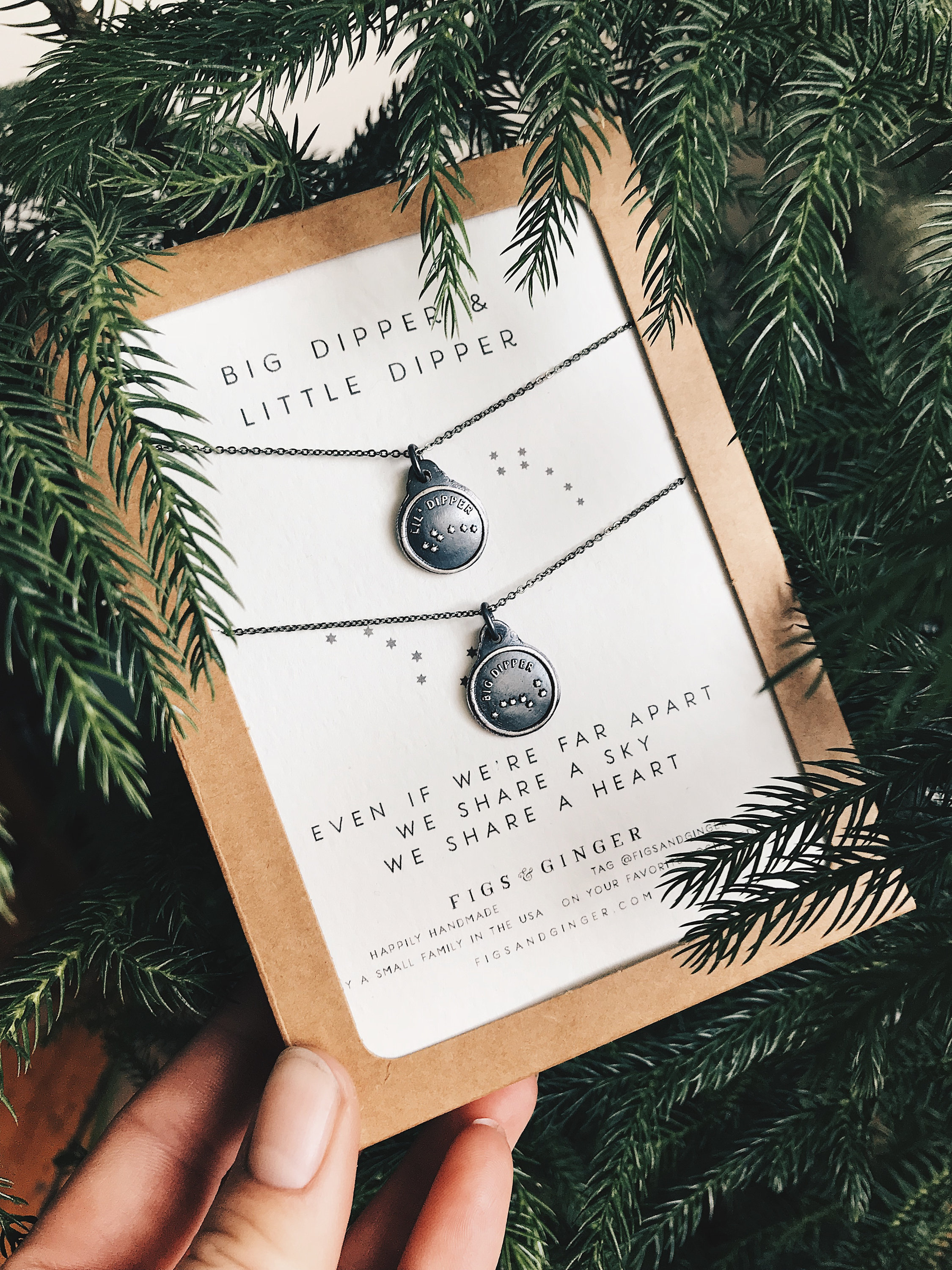 Big Dipper & Little Dipper Necklace Set - Etsy