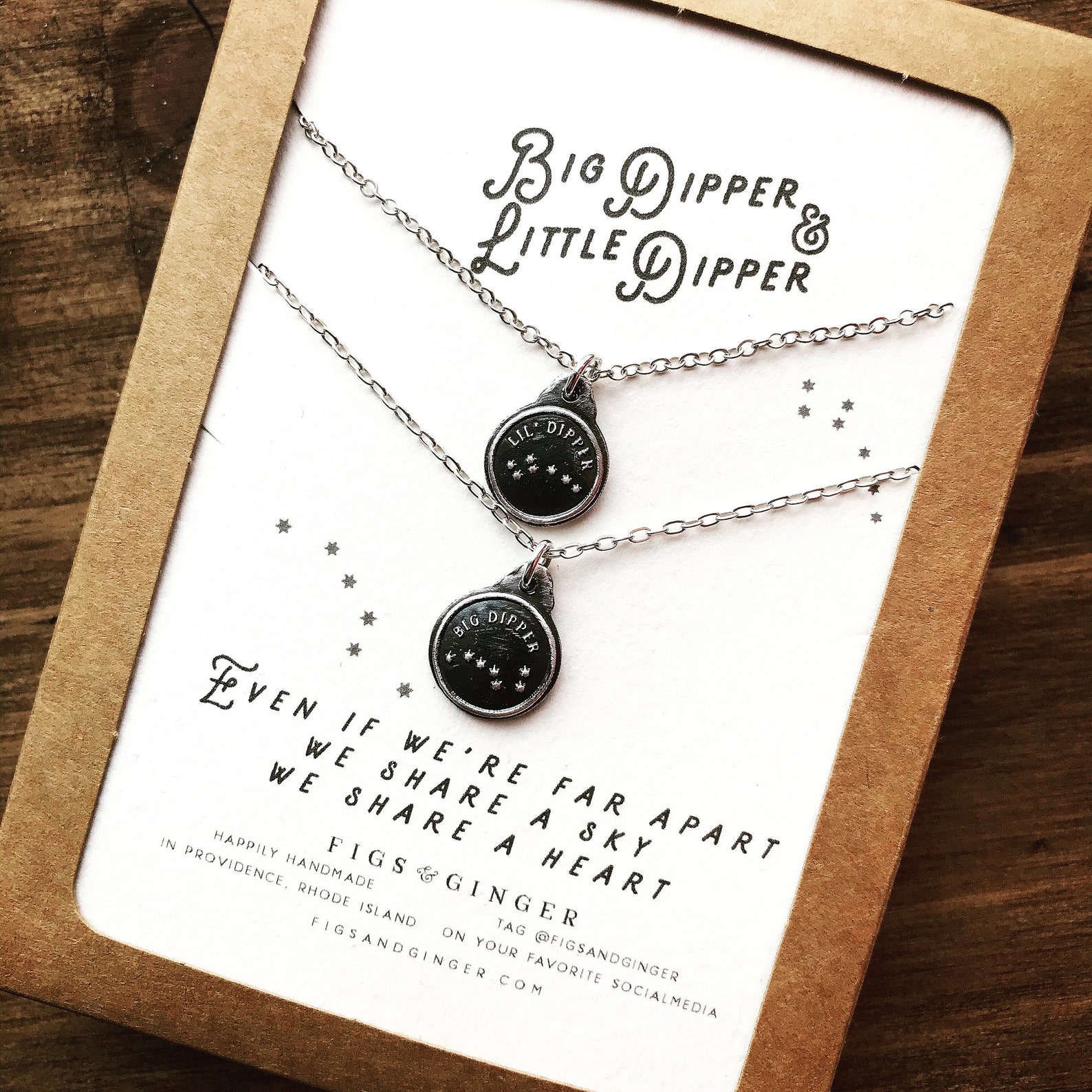 Big Dipper & Little Dipper Necklace Set - Etsy